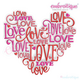Embroidery Designs :: All Products :: Love Word Heart Jumble Valentine ...